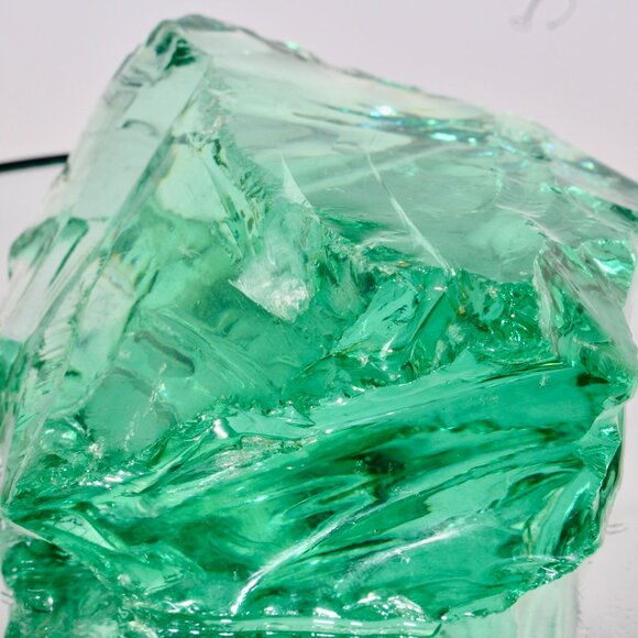 Accents | Green Obsidian Slag Glass Mexico Raw Natural Rough Crystal ...